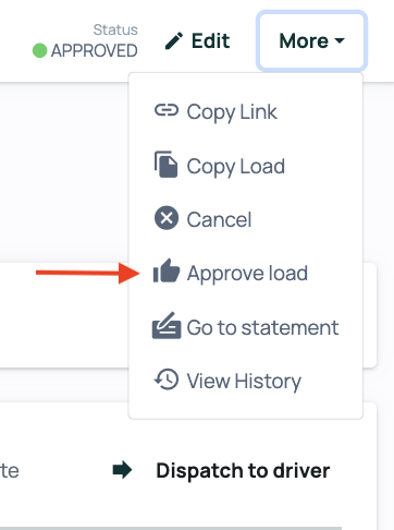 Approving Load for Invoice – Loadsmart